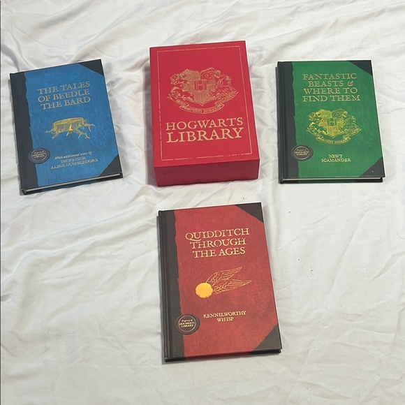 Warner Bros. | Other | Hogwarts Library Book Set Red Blue Green | Poshmark